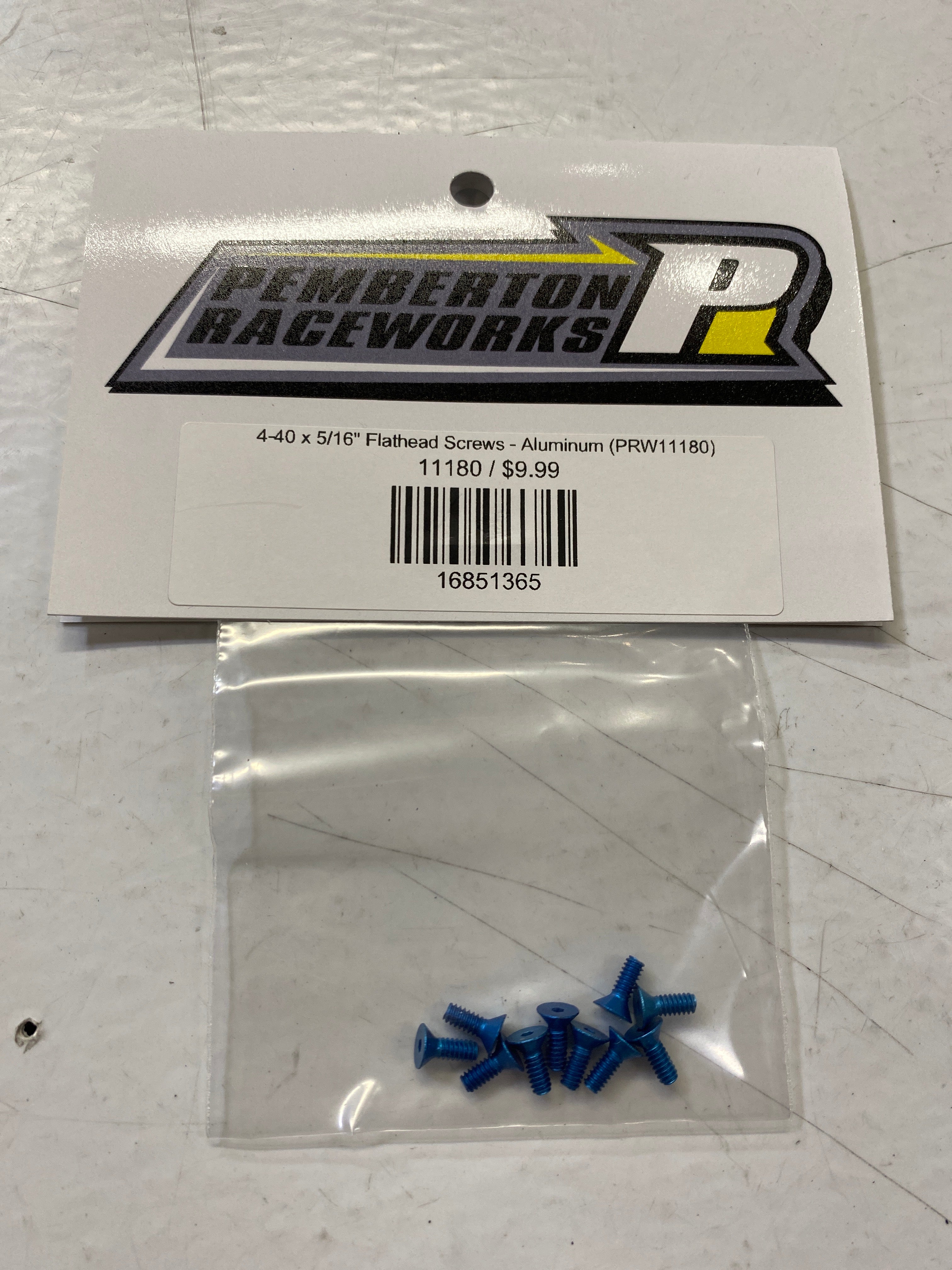 4-40 x 5/16" Flathead Screws - Aluminum (PRW11180) – Pemberton Raceworks