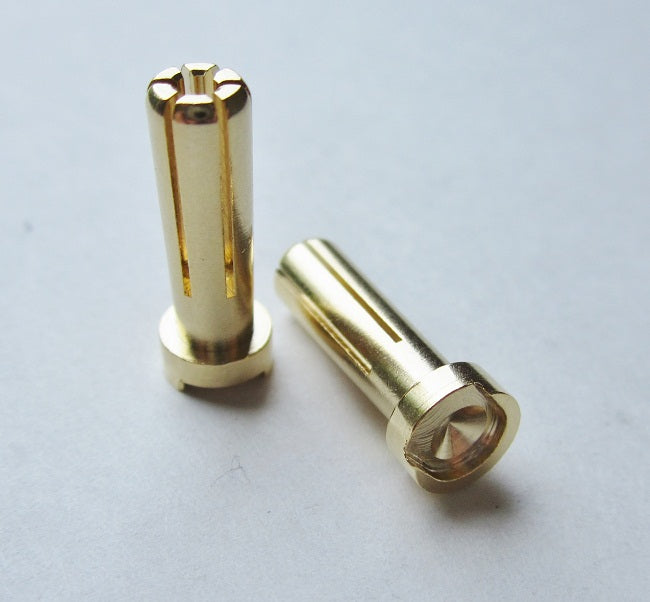 TQ2507 - TQ 5mm Bullet Connectors (Low Profile Top) – Pemberton Raceworks